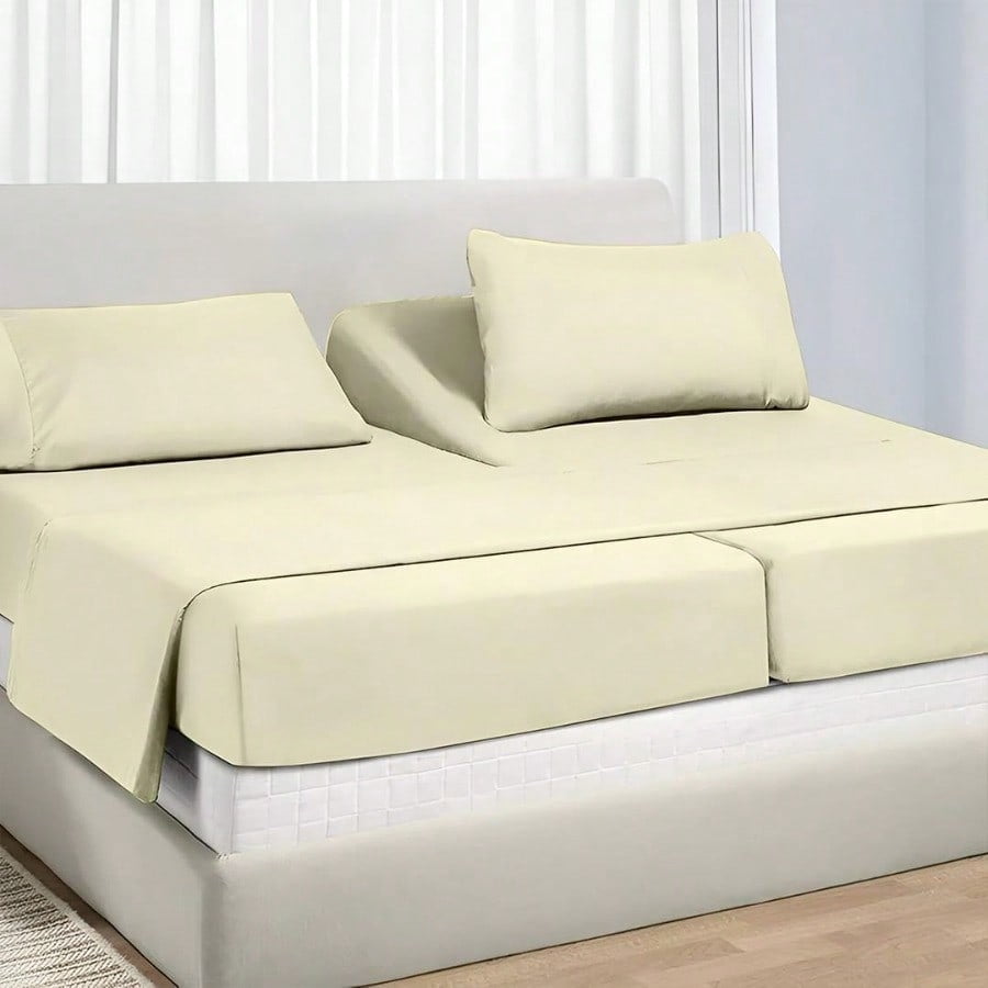Adjustable Split King Sheet Set for Sleep Number Beds Premium 100 Long ...