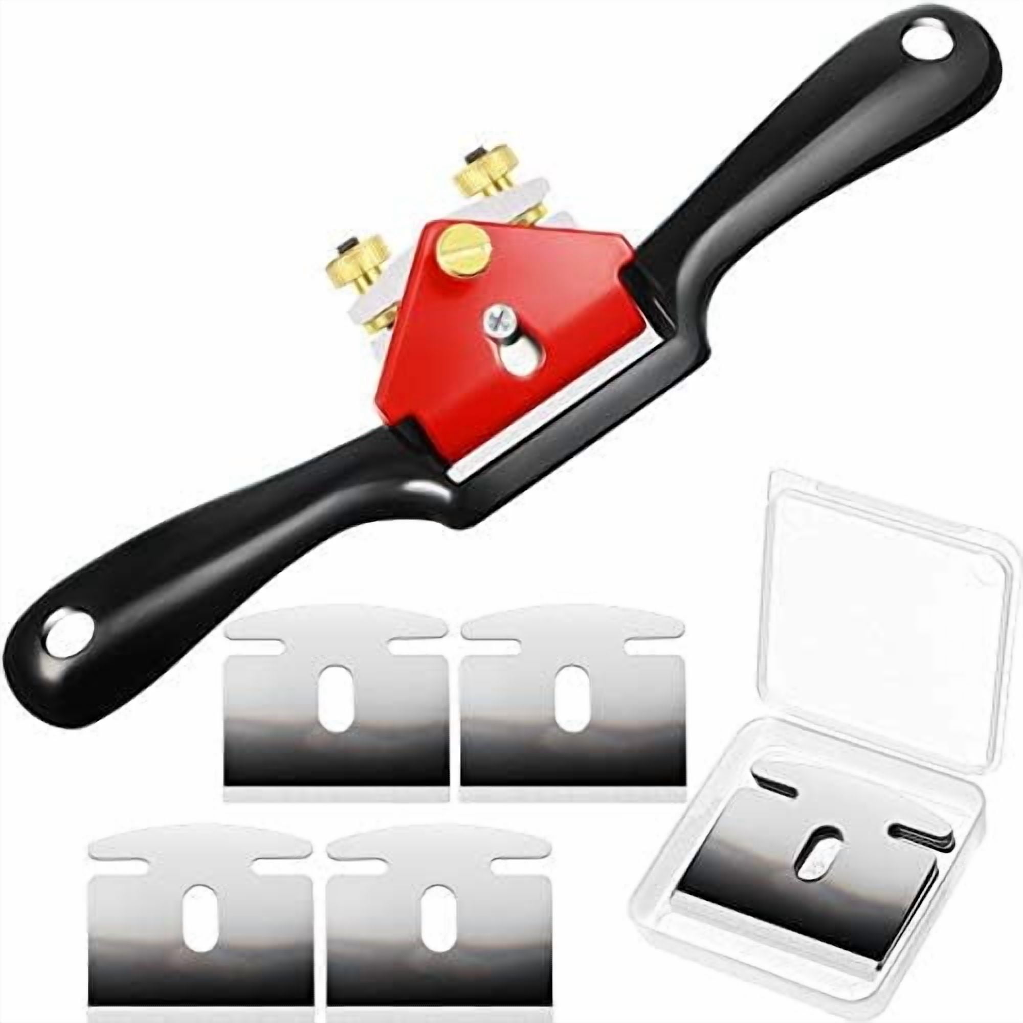 Adjustable Spokeshave with Flat Base and 5 Metal Blade Smooth Planes ...