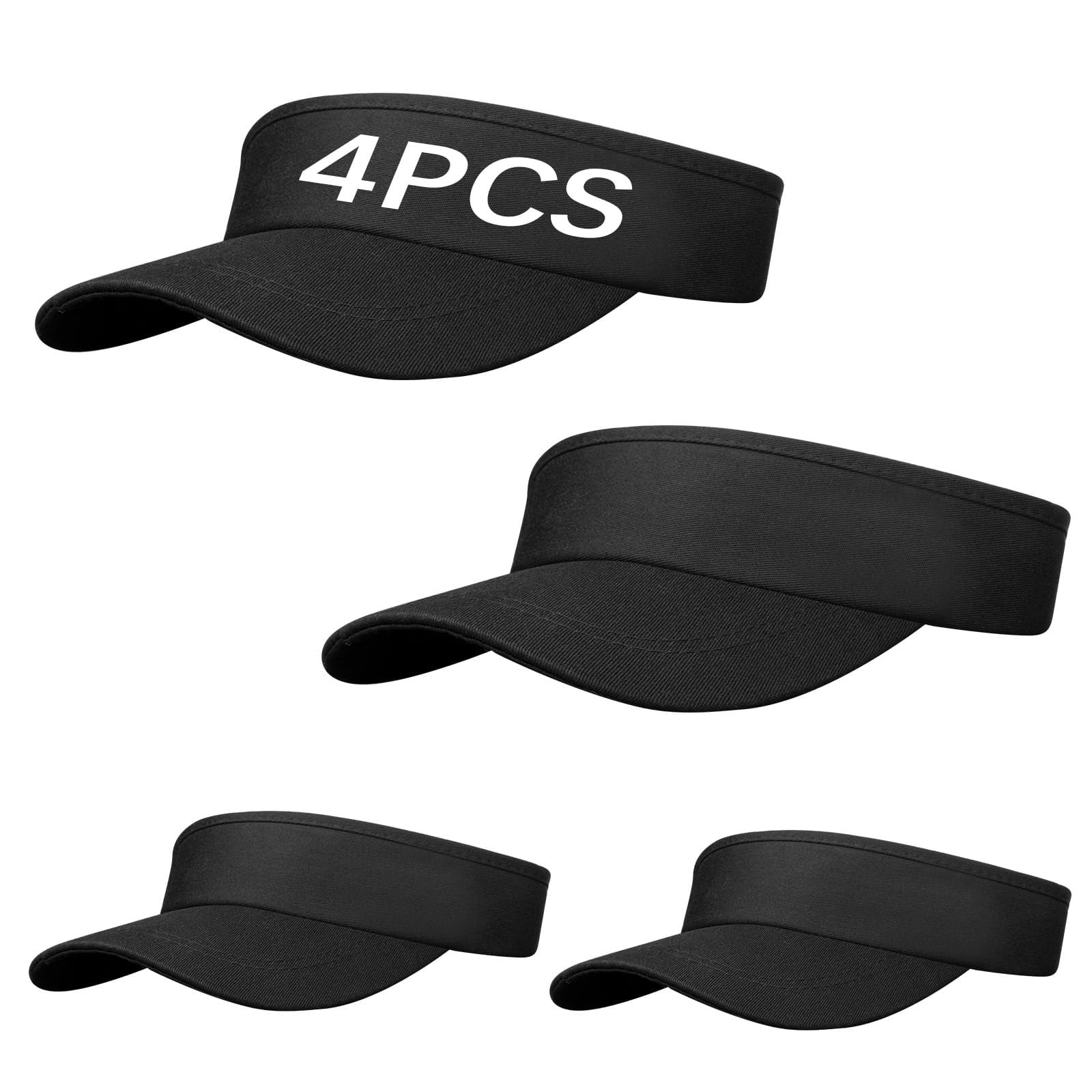 Adjustable Sport Sun Visor Hats Bulk Solid Color Blank Golf Cap Anti ...