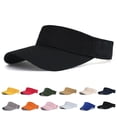 Adjustable Sports Visor Hat Open Top Sun Visor Cap Wide Brim Athletic ...