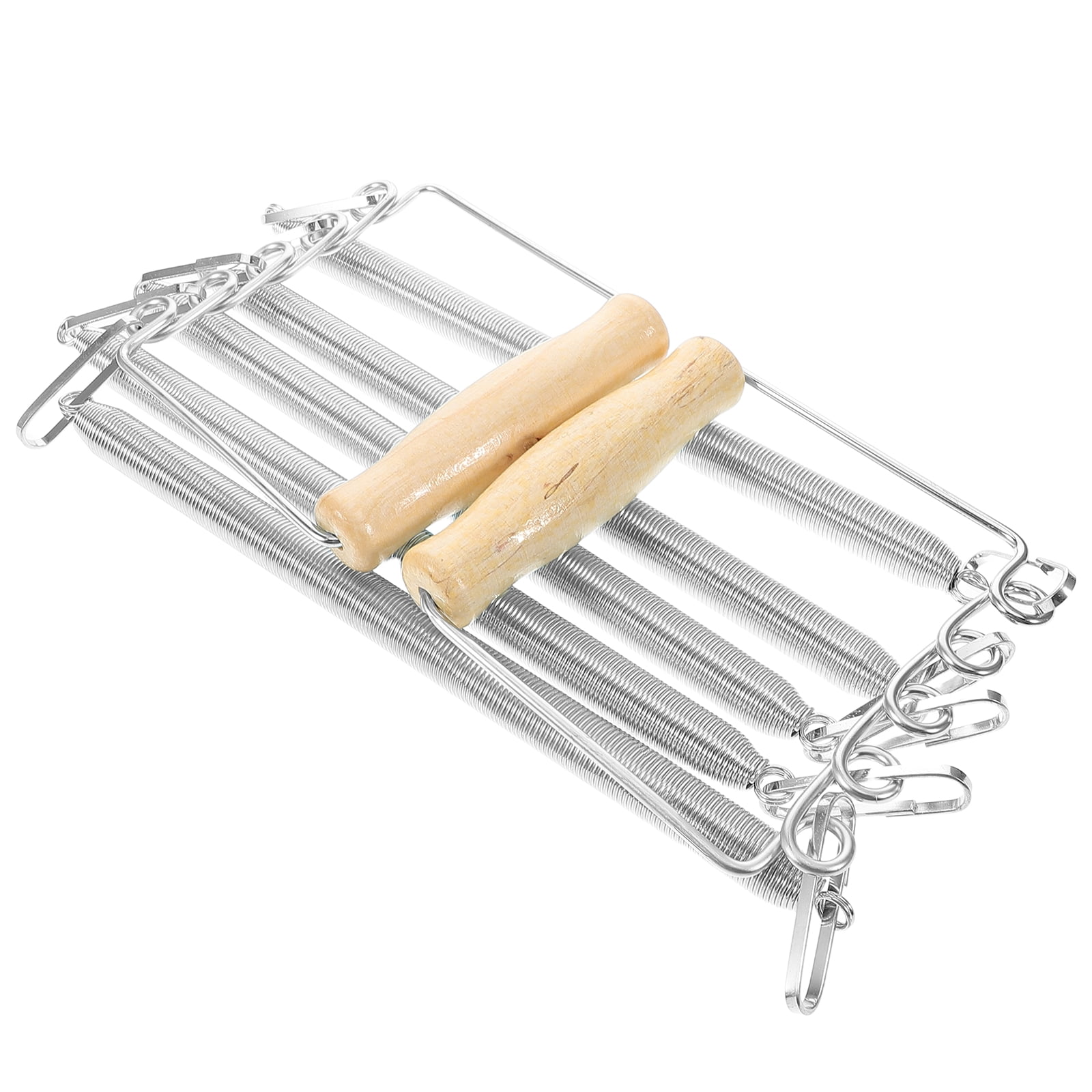 Adjustable Spring Chest Expander with Wooden Handle Removable Springs ...