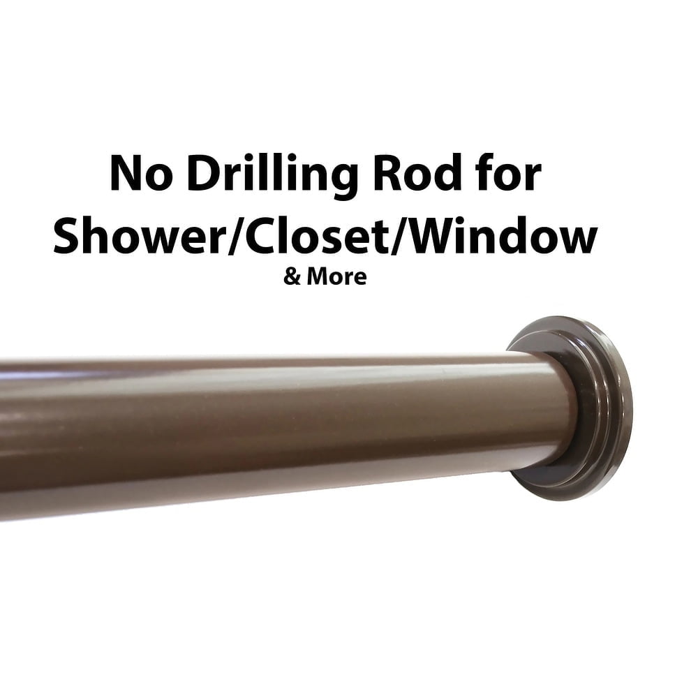 Urbanest No Drilling Heavy Duty Adjustable Spring Tension Curtain ...