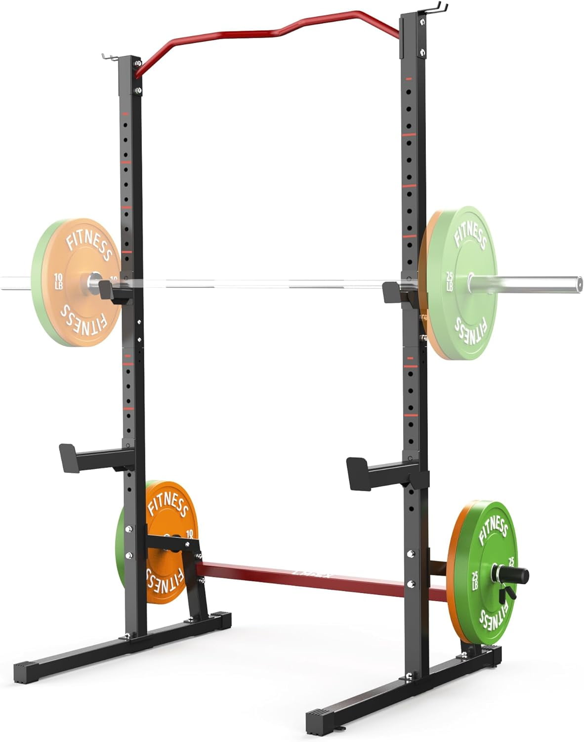 Adjustable Squat Rack Barbell Rack Squat Stand Bench Press Pull Up Home ...