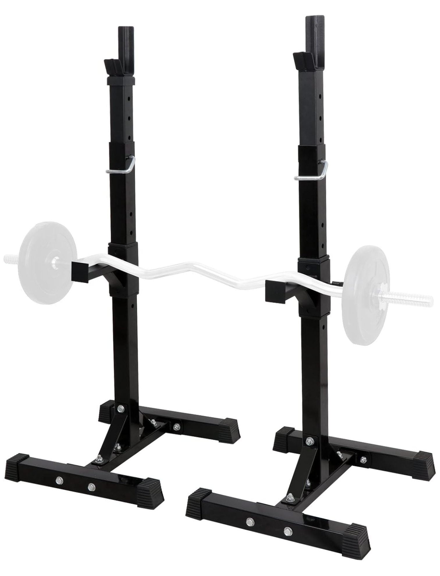 Adjustable Squat Rack Stand Barbell Bench Press Stands Rack Push Up 40 ...