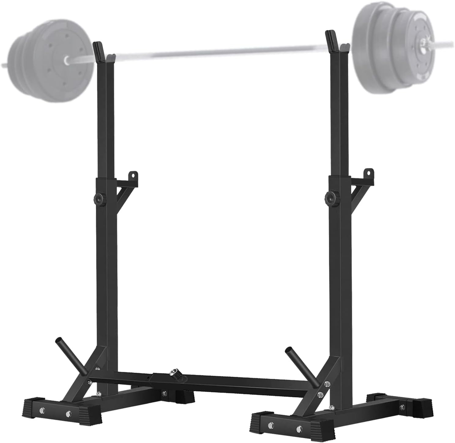 Adjustable Squat Rack Stand Multi-Function Barbell Rack Weight Lifting ...
