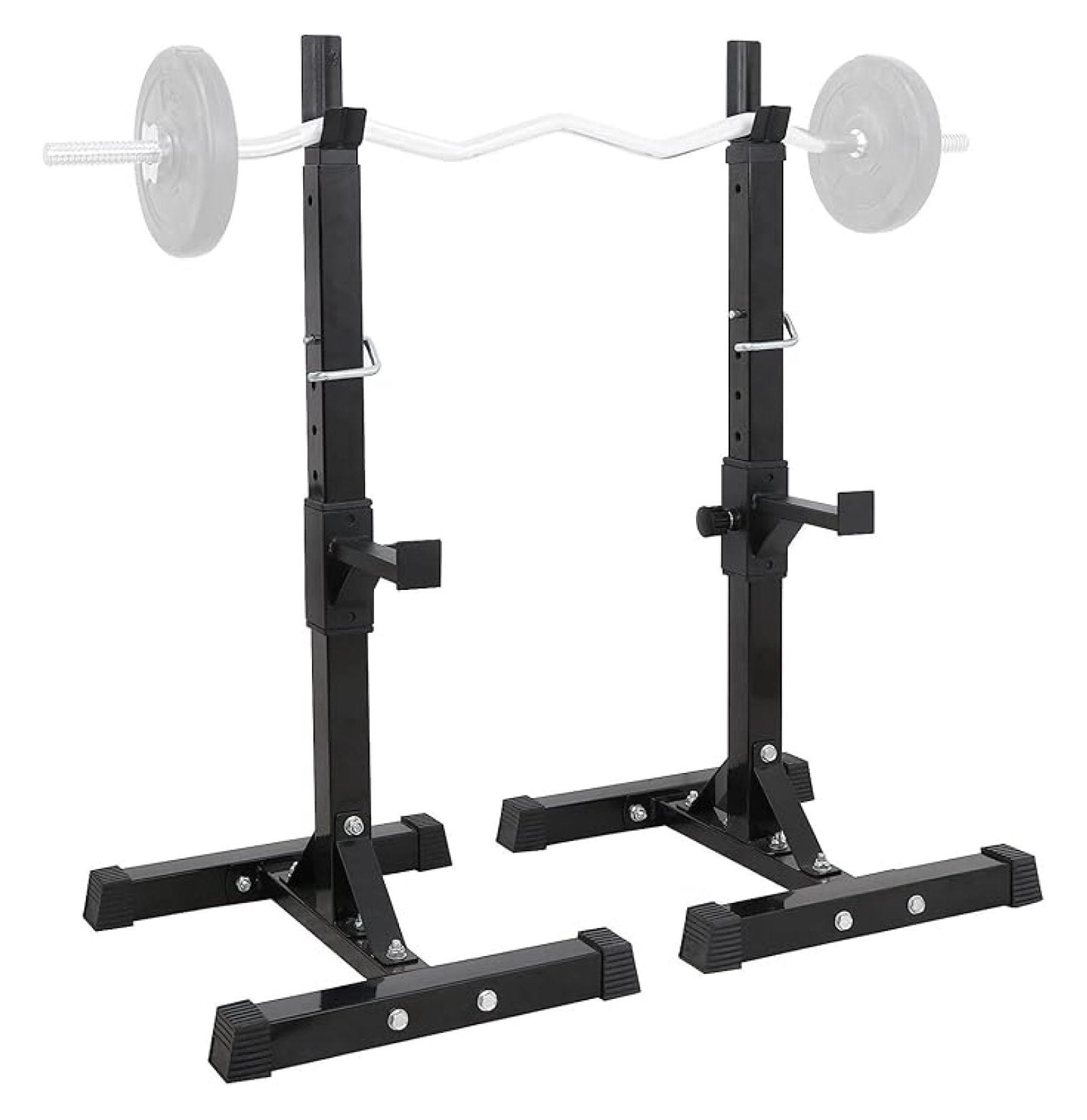 Adjustable Squat Rack Stand - Press Stands Rack 40-66" Multi-Functional ...