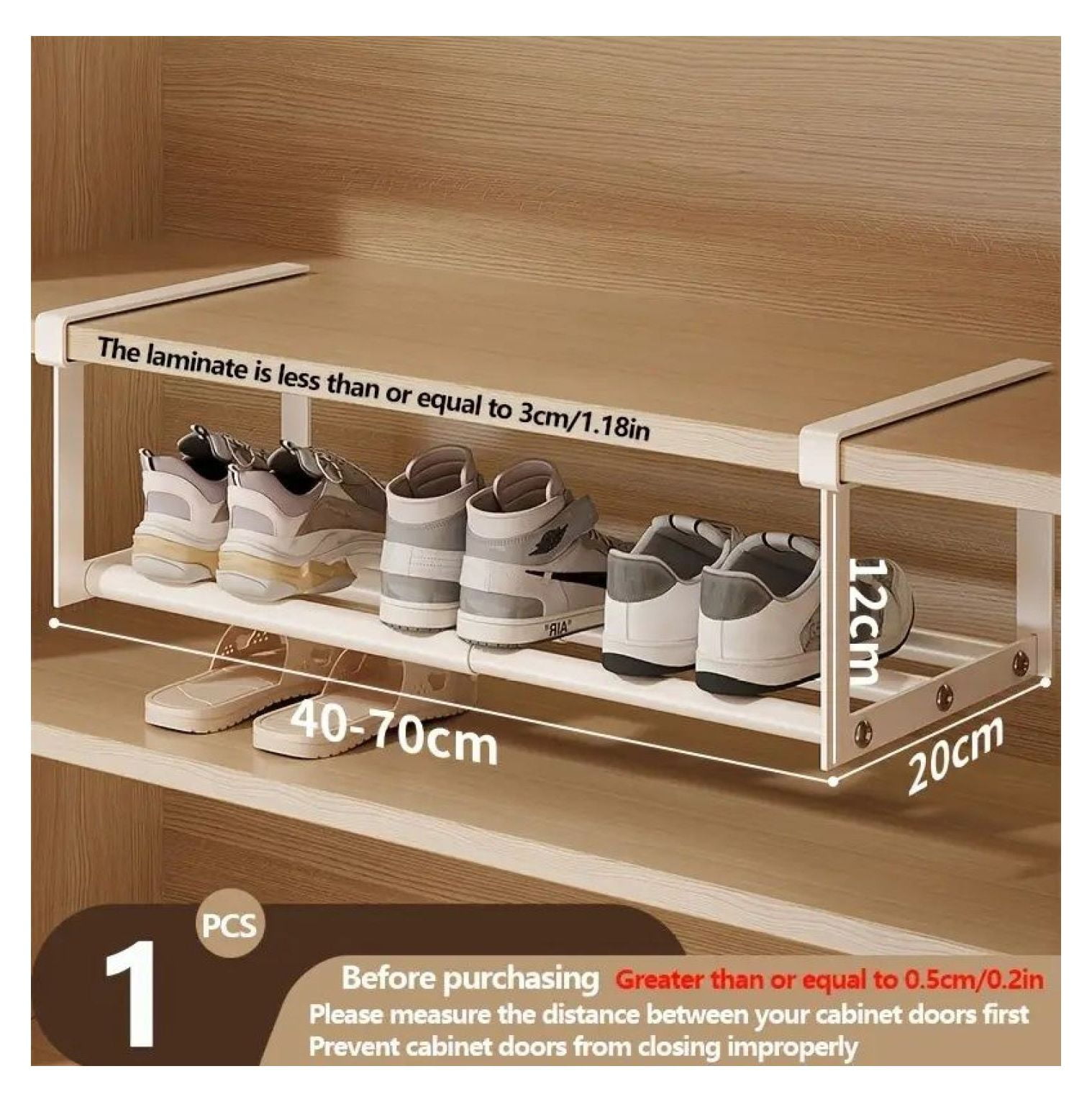 Adjustable And , Stackable Iron Shoe Rack, Space Saving Hanging Rack ...