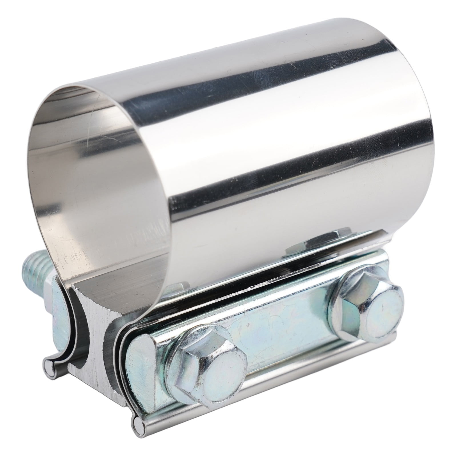 Adjustable Stainless Steel DIY Exhaust Muffler Connector Sleeve Clamp 2 ...