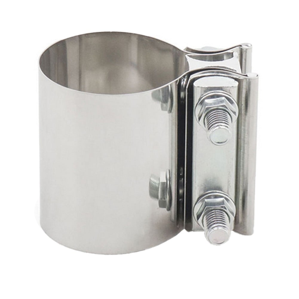 Adjustable Stainless Steel DIY Exhaust Muffler Connector Sleeve Clamp ...