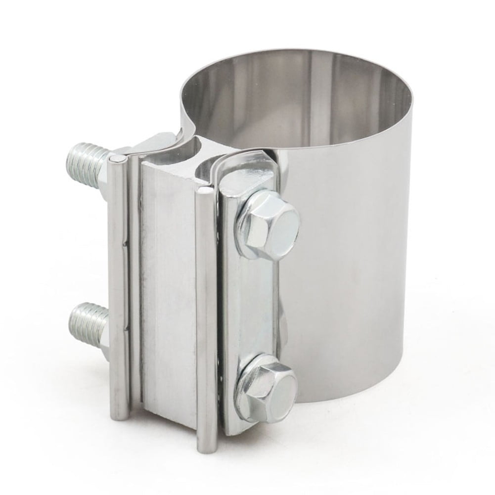 Adjustable Stainless Steel DIY Exhaust Muffler Connector Sleeve Clamp ...