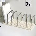 Adjustable Stainless Steel Desktop Bookshelf - Vertical Small Storage ...