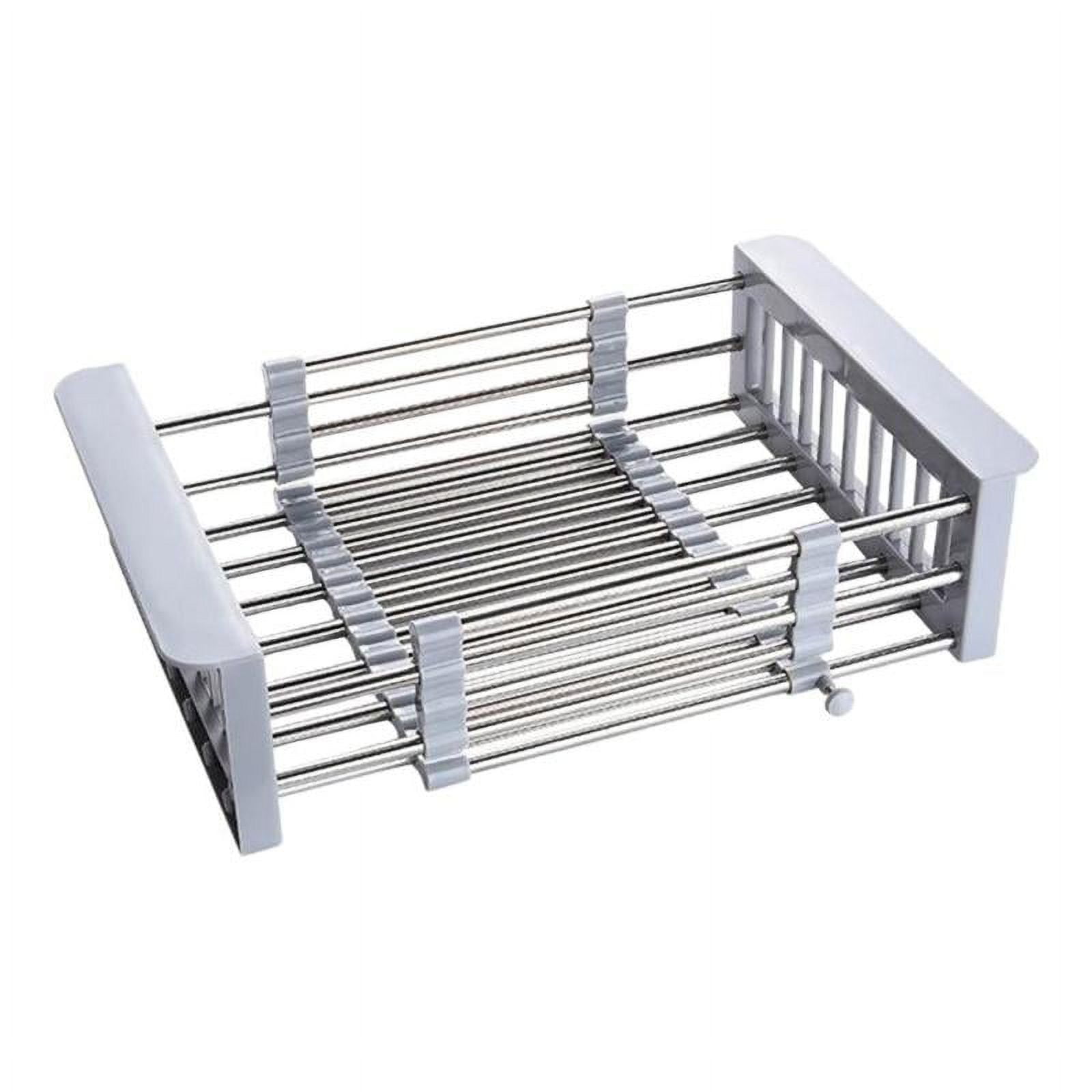 Adjustable Stainless Steel Drainer Basket,Drain Tray for Dish Vegetable ...