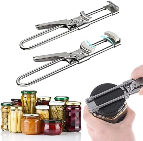 Adjustable Stainless Steel Jar Opener, Manual Can Opener, Easy Grip ...