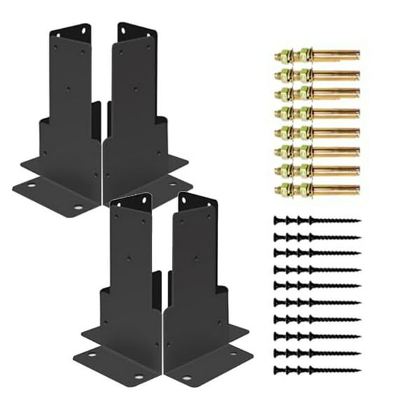 Adjustable Stainless Steel Post Base 4x4 for Deck Pavilion Porch ...