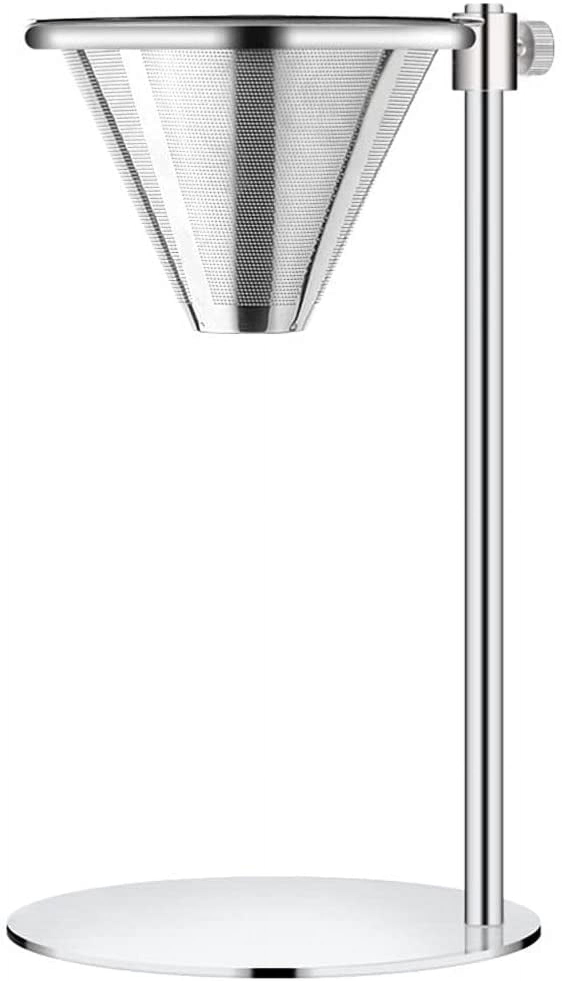 Adjustable Stainless Steel Pour Over Coffee Maker Stand With Drip Cone ...