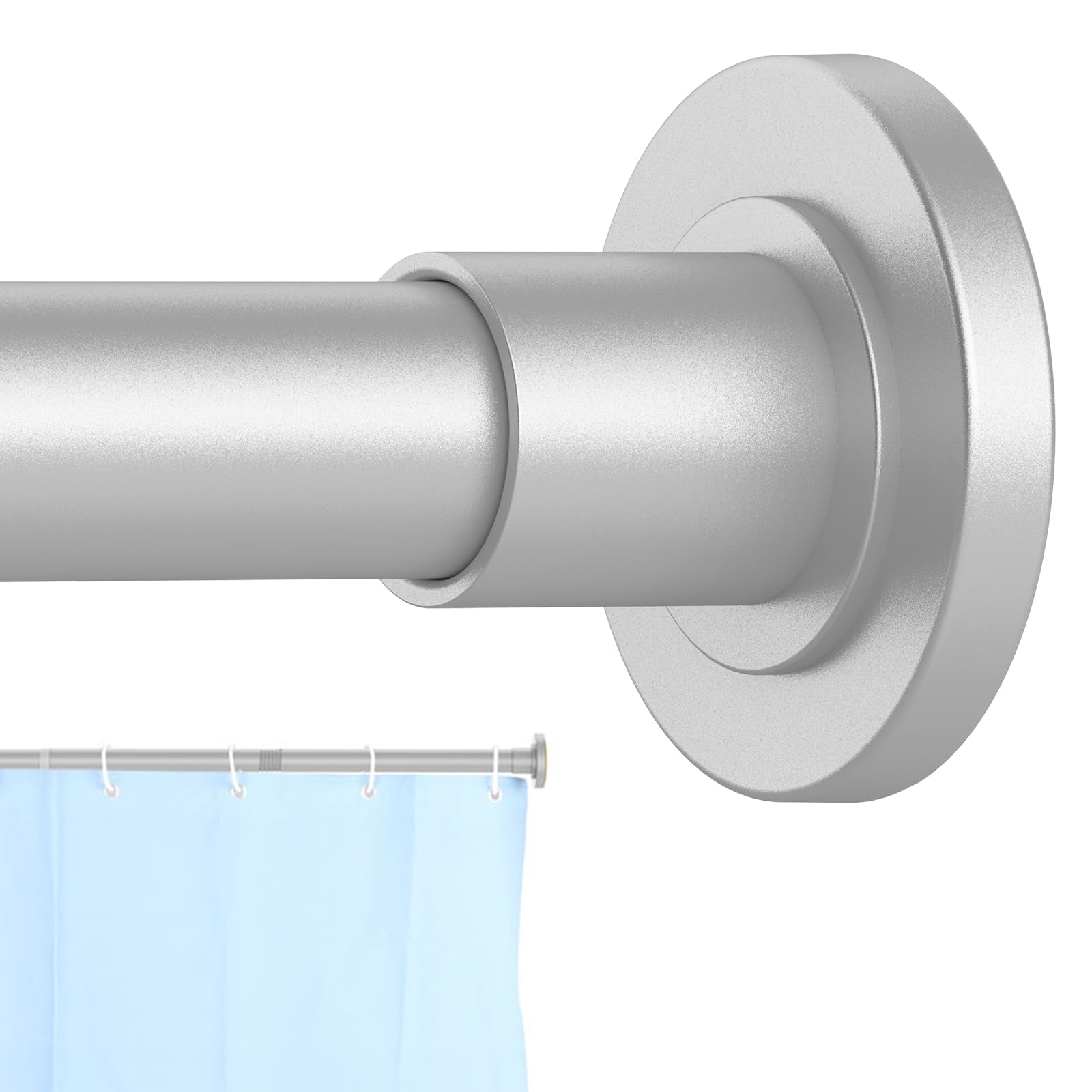 Adjustable Stainless Steel Telescoping Shower Curtain Rod Silver 31-68 ...
