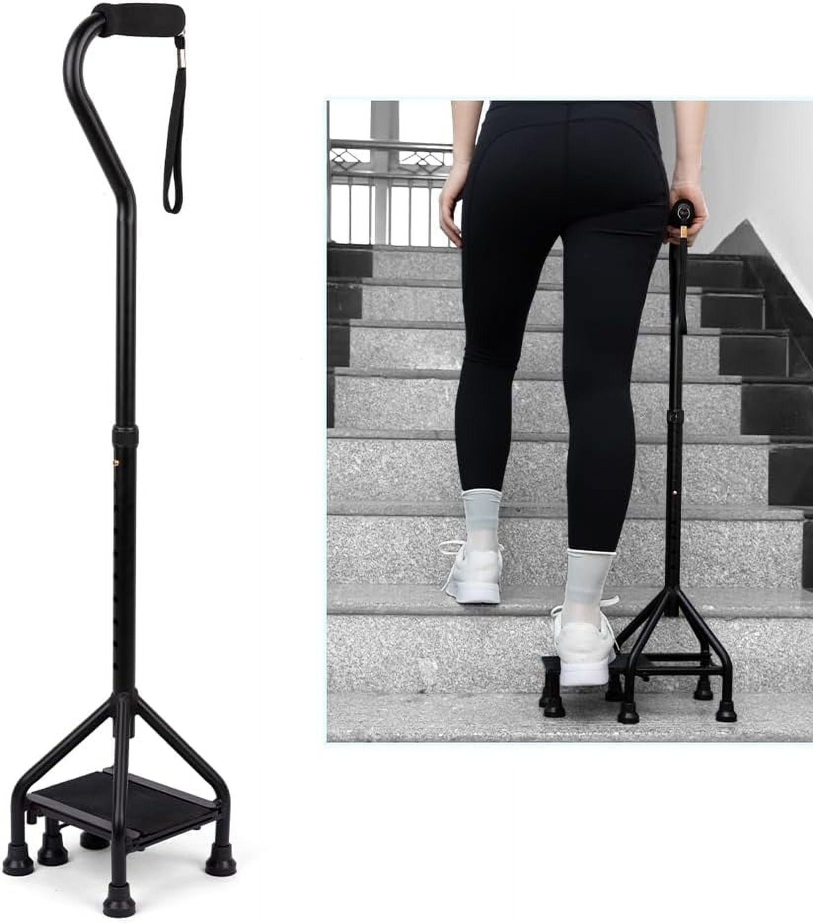 Adjustable Stair Climbing Assist Cane for Seniors, Step Stair Walking ...