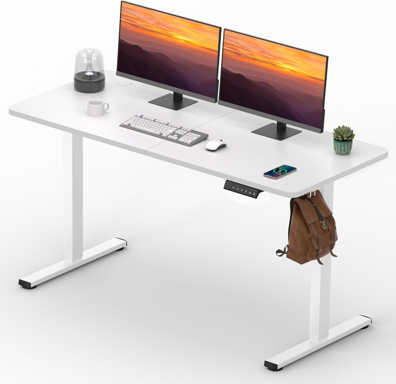Adjustable Stand Up Desk with Memory Preset, Standing Desk 55 x 24 Inch ...