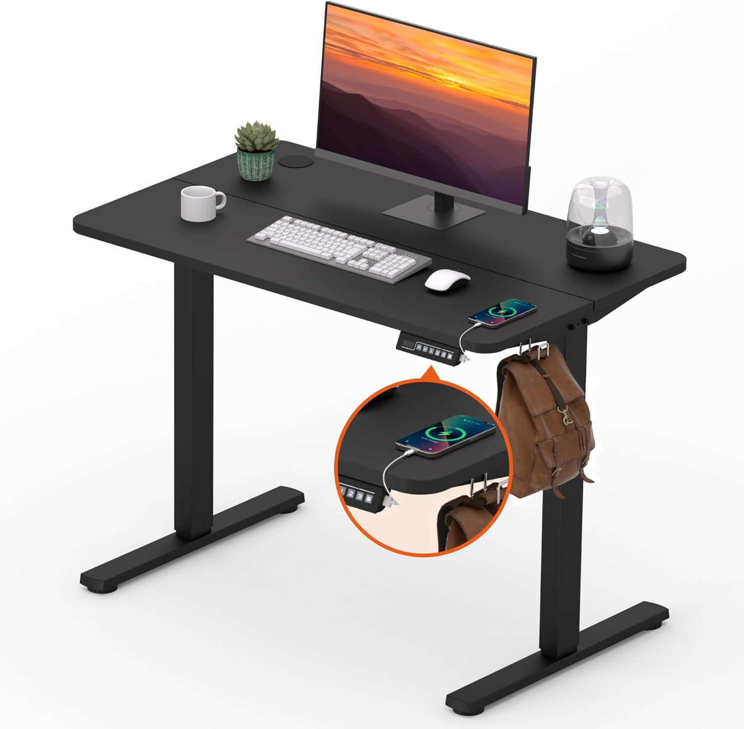 Adjustable Stand Up Desk Standing Desk 47x24 Inches Office Desk with ...