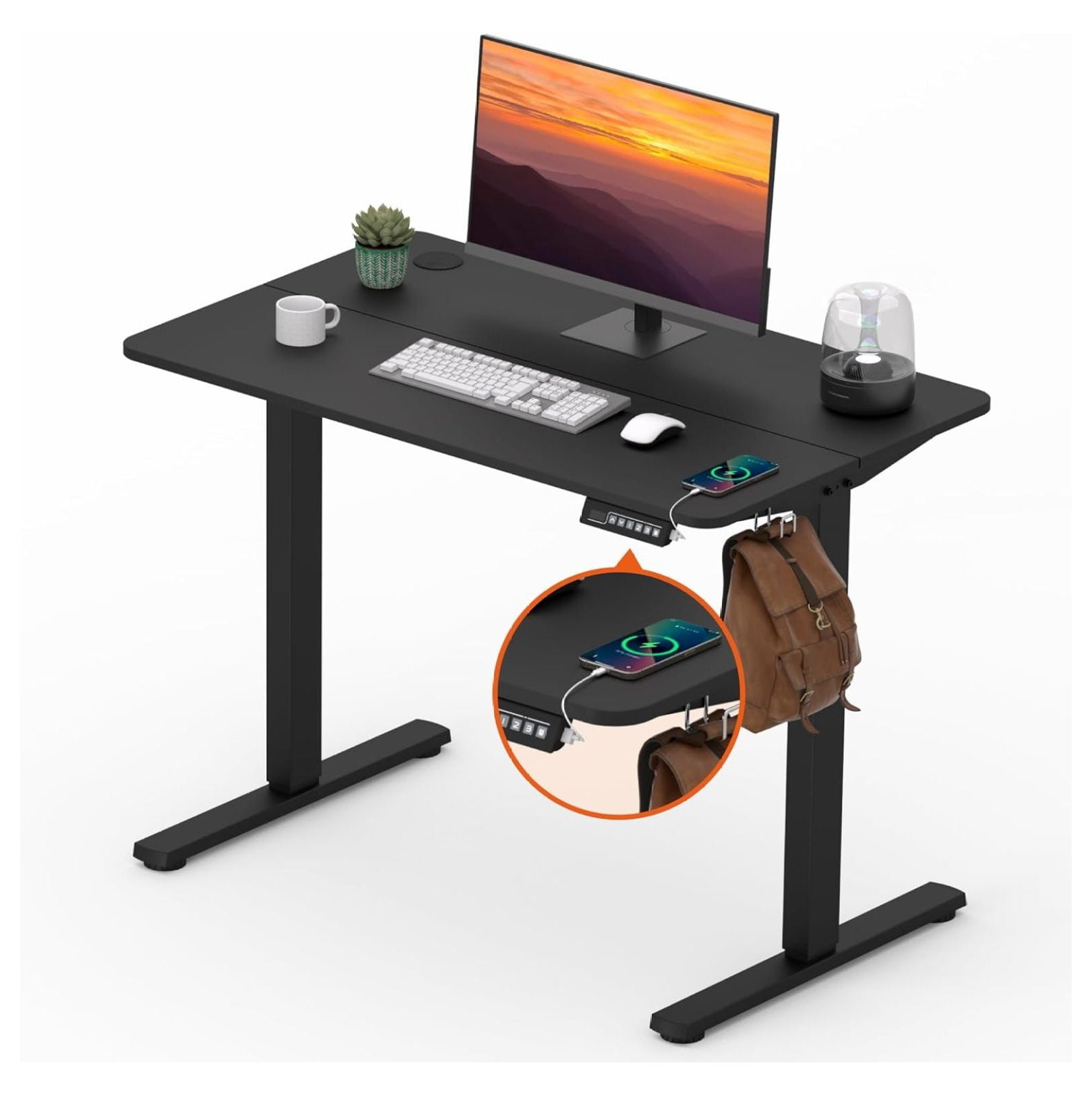 Adjustable Stand Up Desk Standing Desk, 40x24 Inches Home Office Desk ...