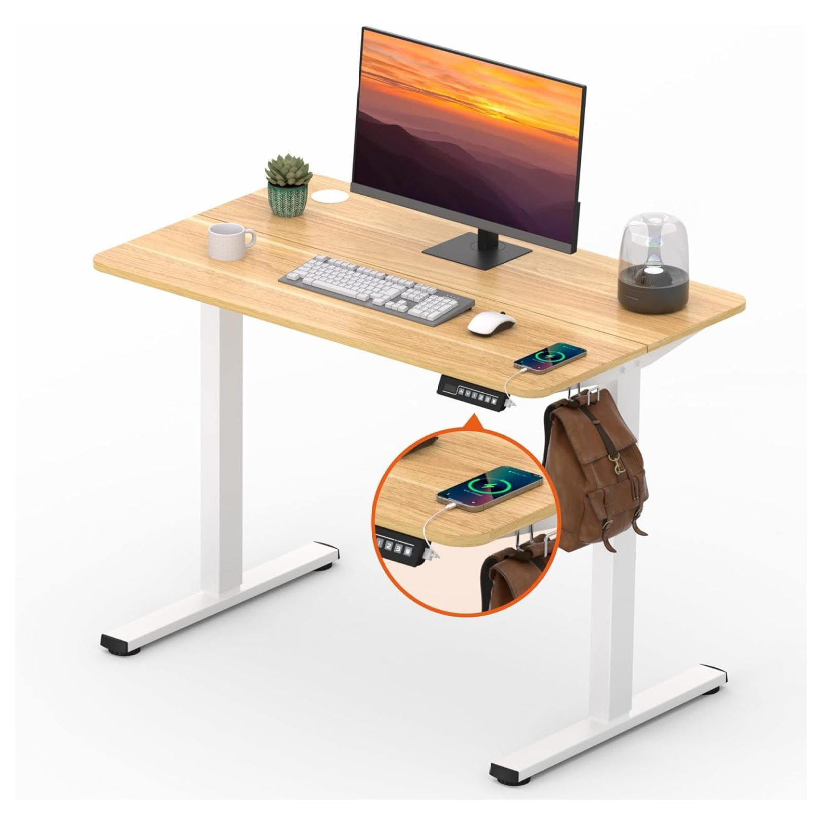 Adjustable Stand Up Desk Standing Desk, 40x24 Inches Home Office Desk ...