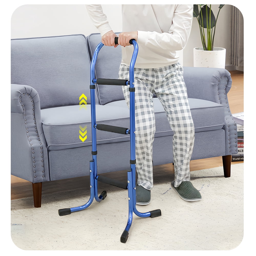 Adjustable Standing Assist Walking Cane with Handrail for Elderly ...