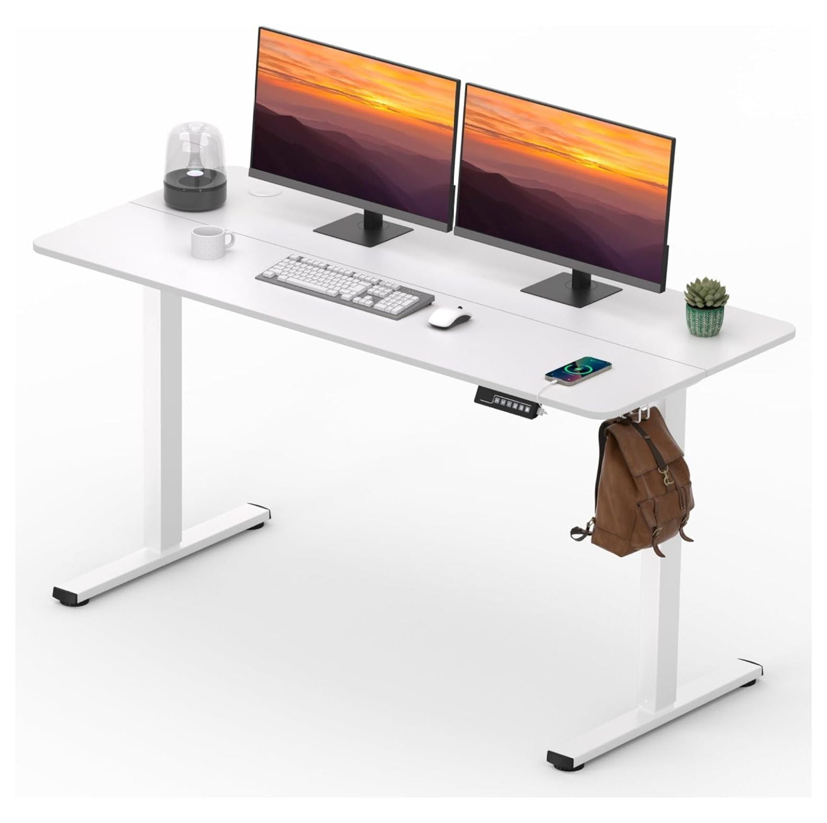 Adjustable Standing Desk, 55x24 Inches Home Office Desk with Memory ...