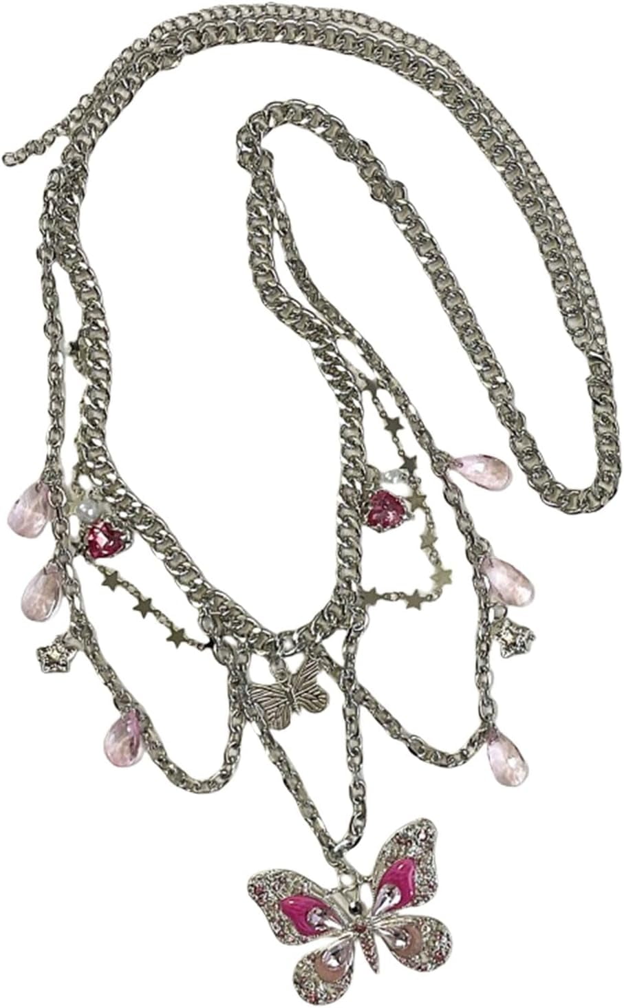 Adjustable Star Necklace/Waist Chain Multiayer Accessories Versatile ...