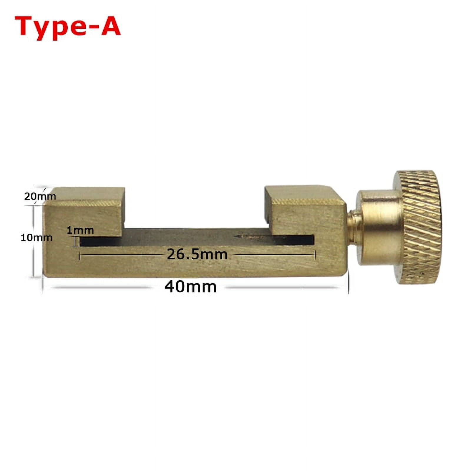 Adjustable Steel Ruler Positioning Block Angle Marking Gauge Brass Line ...