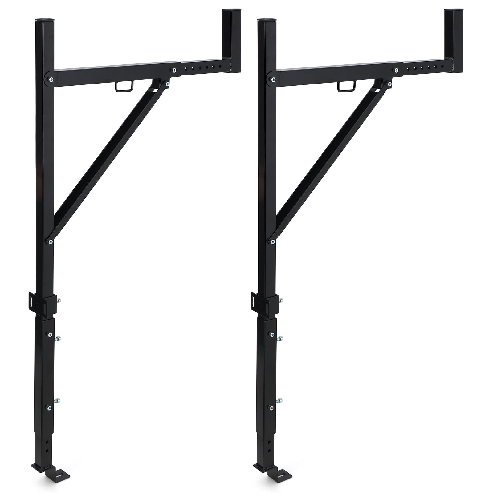 Adjustable Steel Truck Ladder Rack - 19-34in Width, 250lb Capacity, Non ...