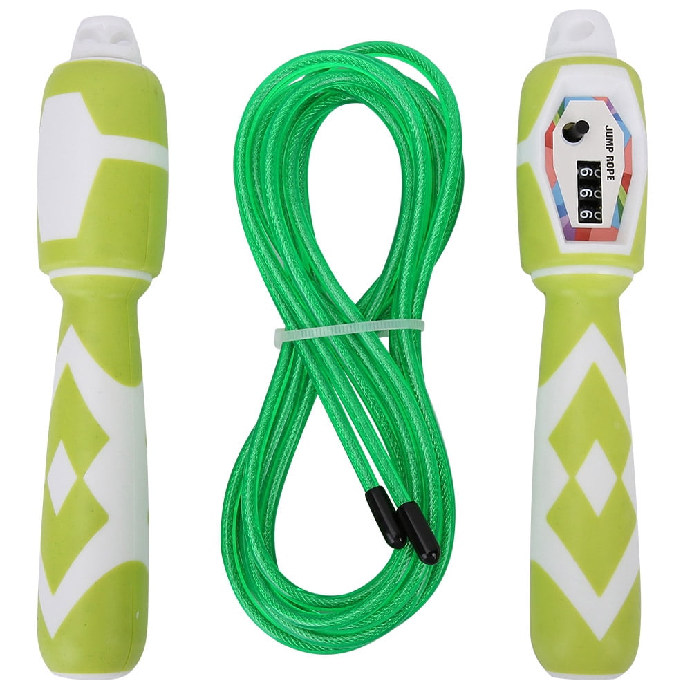 Adjustable Steel Wire Counter Skipping Rope Adult Fitness Student ...
