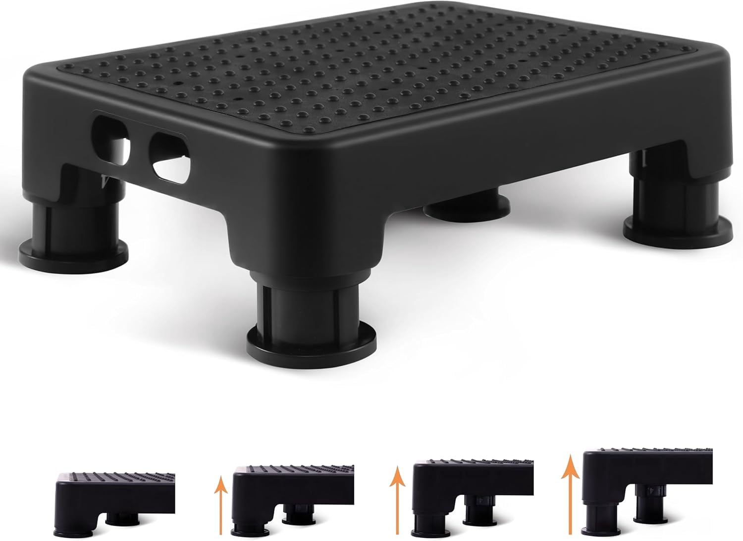 Adjustable Step Stool for High Beds and Cars, 650lbs Heavy Duty Bed ...