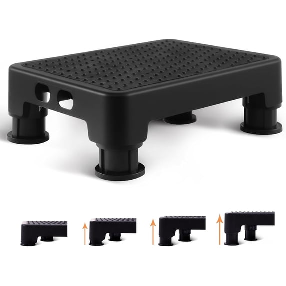 Adjustable Step Stool for High Beds and Cars, 650lbs Heavy Duty Bed ...