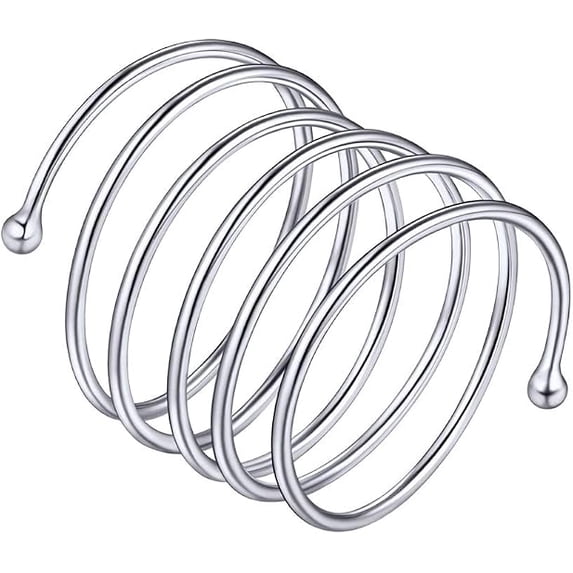 Adjustable Sterling Silver Ring - Minimalist 925 Silver Open Band ...