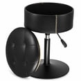 Adjustable Storvanity Stool With Flip-over Wood Tray 360° Swivel Chair ...