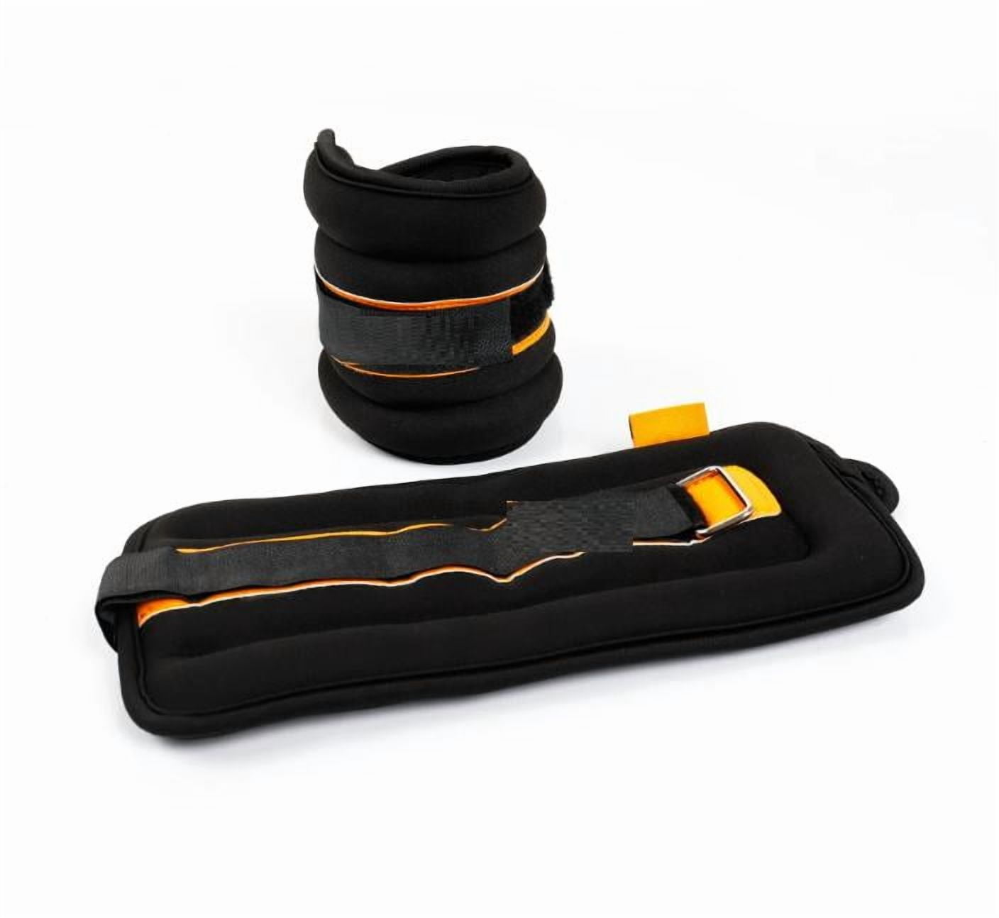 2 Pack Adjustable Strap Ankle and Wrist Weights, 2.5 lb Each, Soft ...