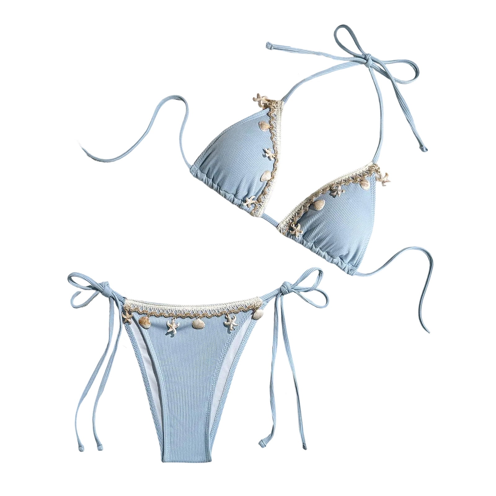 Adjustable Strap Beachwear Female Swimsuit Split Design Swimwear with ...