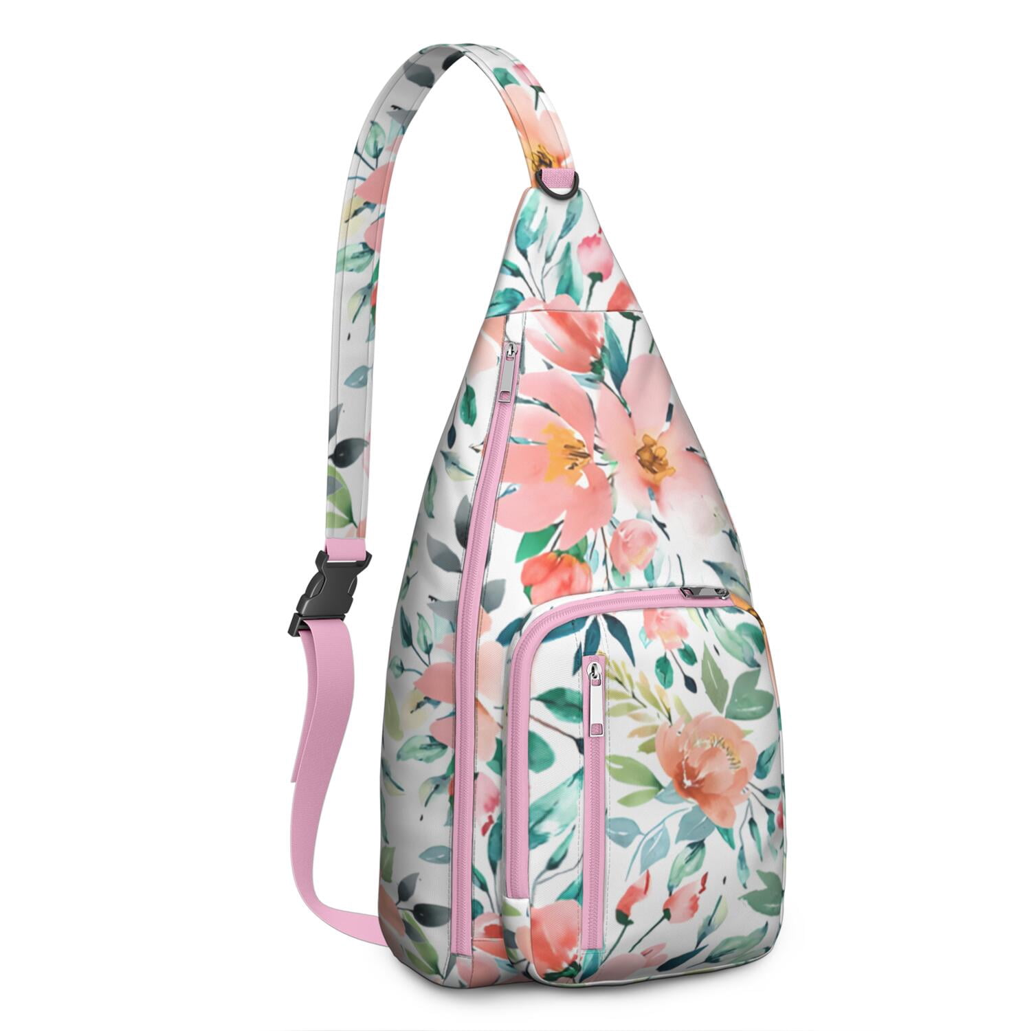 Adjustable Strap Crossbody Bag with Sunflower Pattern and Easy Access ...