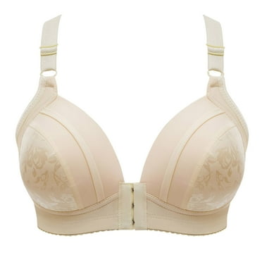 Front Closure Push Up Bra for Women Comfortable Supportive Underwire Adjustable Straps Removable ...