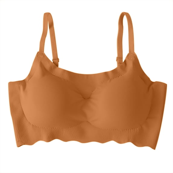 Adjustable Straps Padded Bralettes for Women Seamless Workout Bralette ...