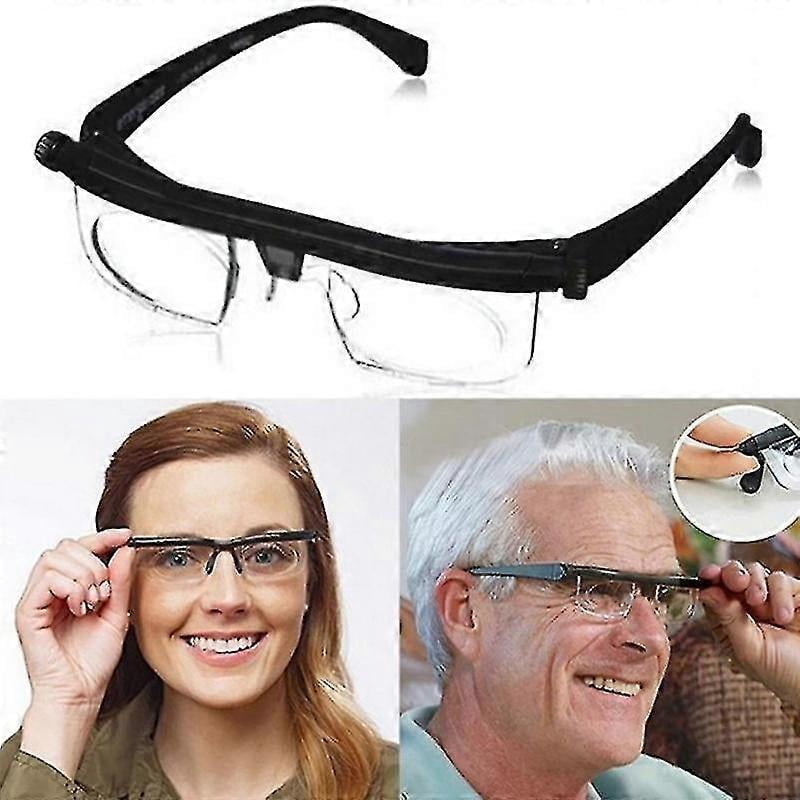 Adjustable Strength Lens Eyewear Variable Focus Distance Vision Zoom Glasses - Walmart.com