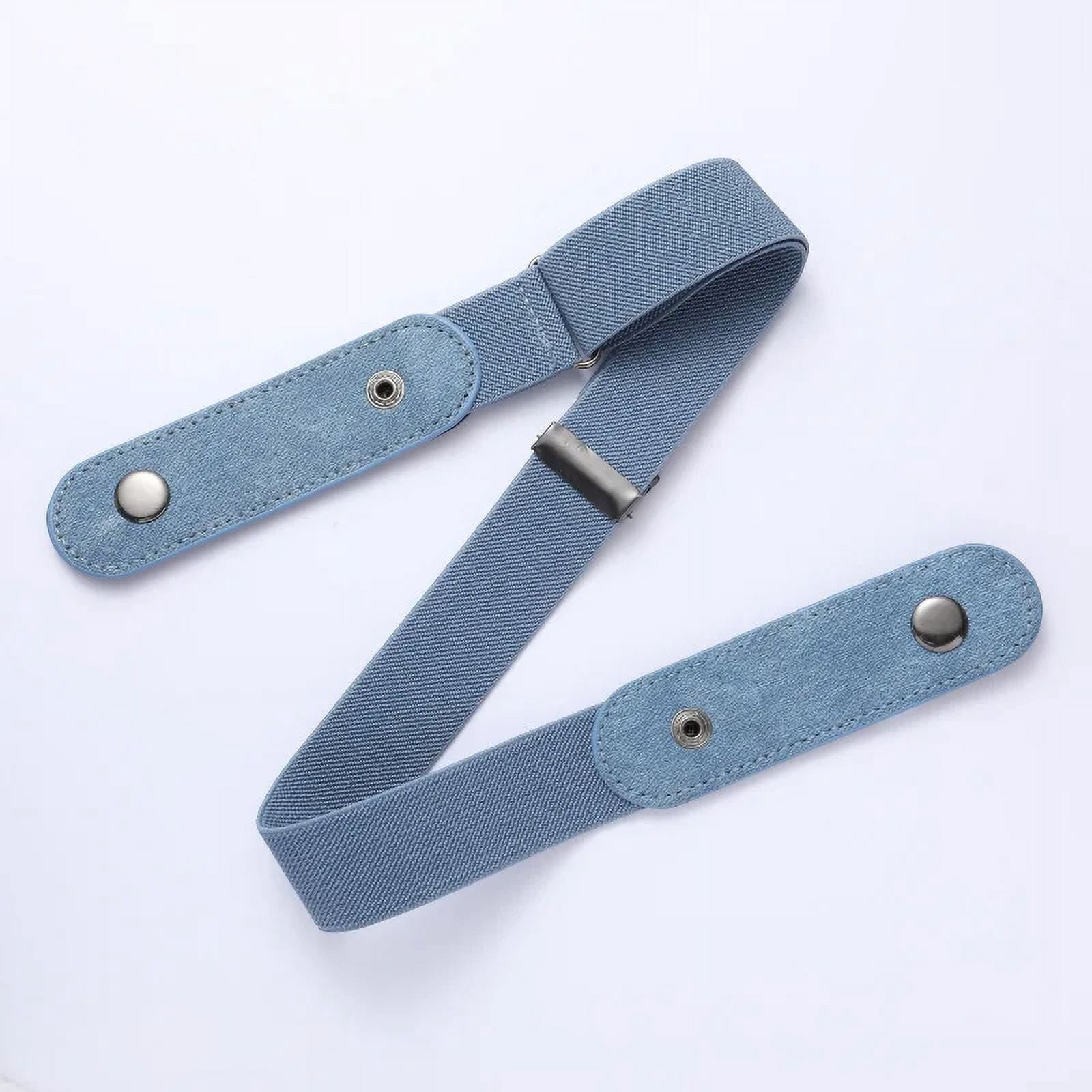 Adjustable Stretch Elastic Waist Band Invisible Belt Buckle-Free Belts ...