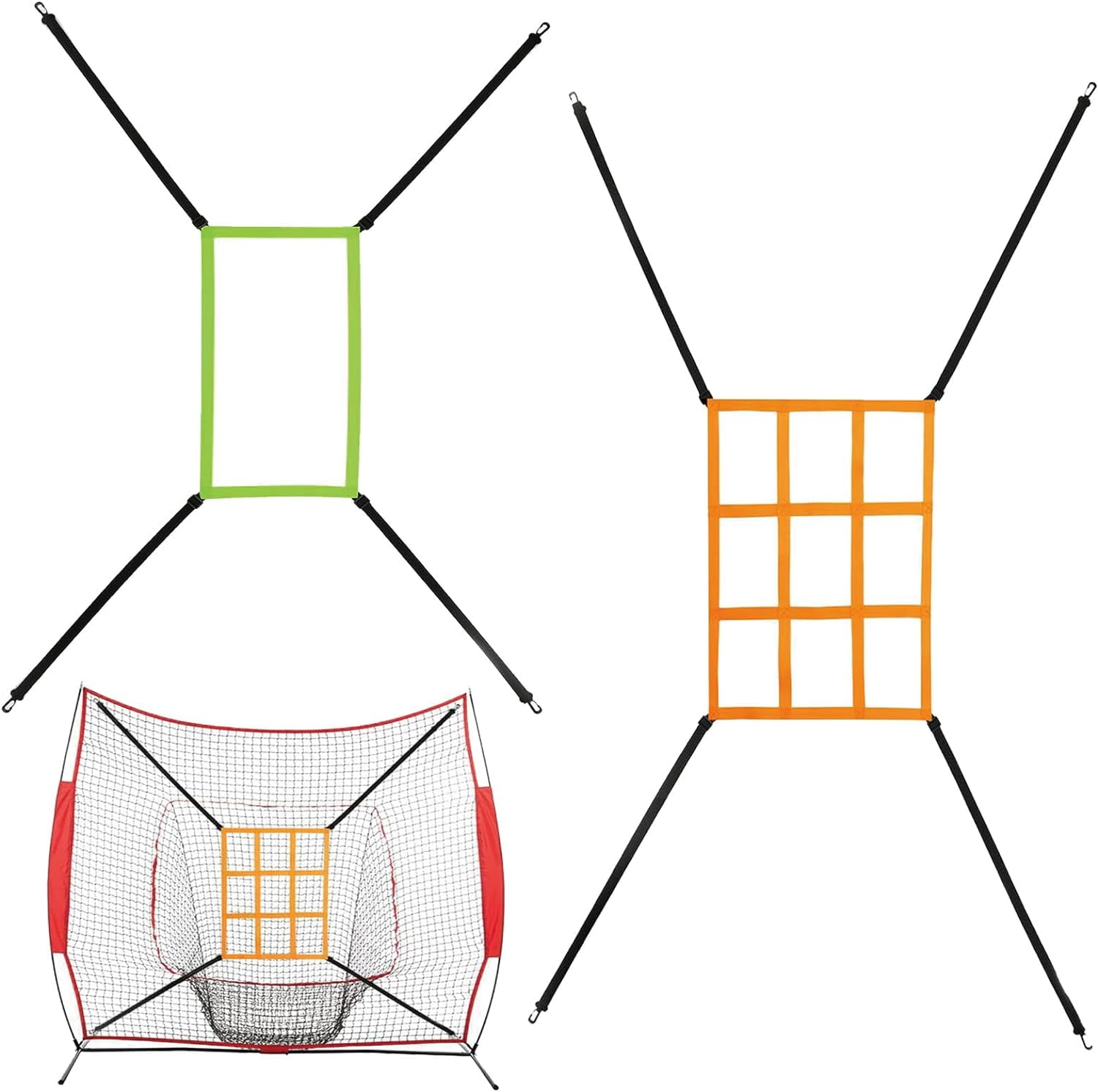 Adjustable Strike Zone Target for Softball Baseball Balls Net Pitching ...