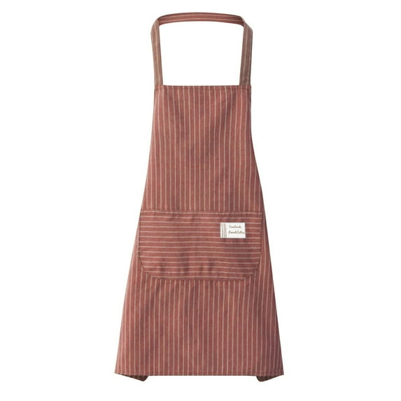 Adjustable Striped Apron with Large Front Pocket Cotton Blend Material ...