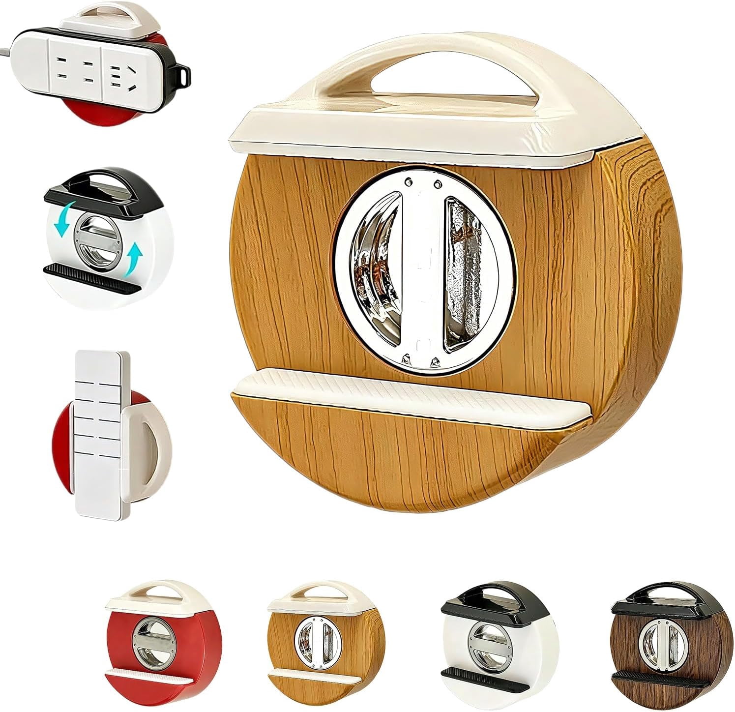 Adjustable Suction Cup Power Strip Holder, Reusable Rotating Under Desk ...