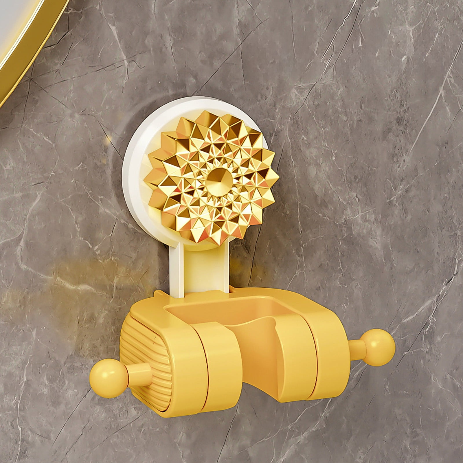 Adjustable Suction Cup Shower Head Handheld Wand Strong Suction Fixing ...