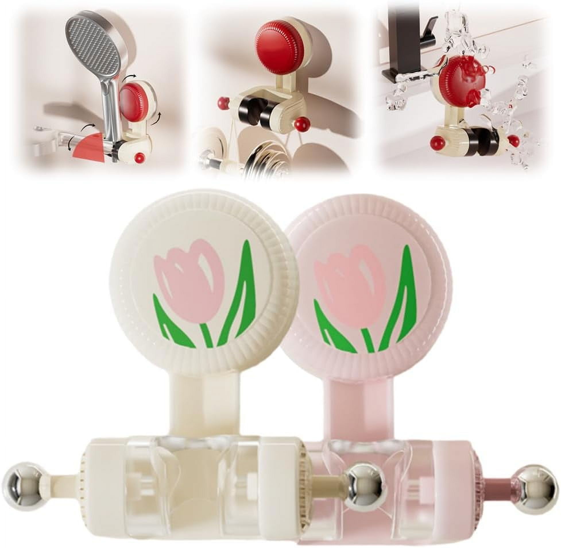 Adjustable Suction Cup Shower Holder, Handheld Shower Head Holder No ...