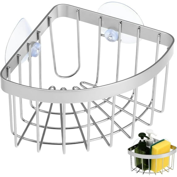 Adjustable Suction Sponge Holder - Multi-Functional Sink Organizer for ...