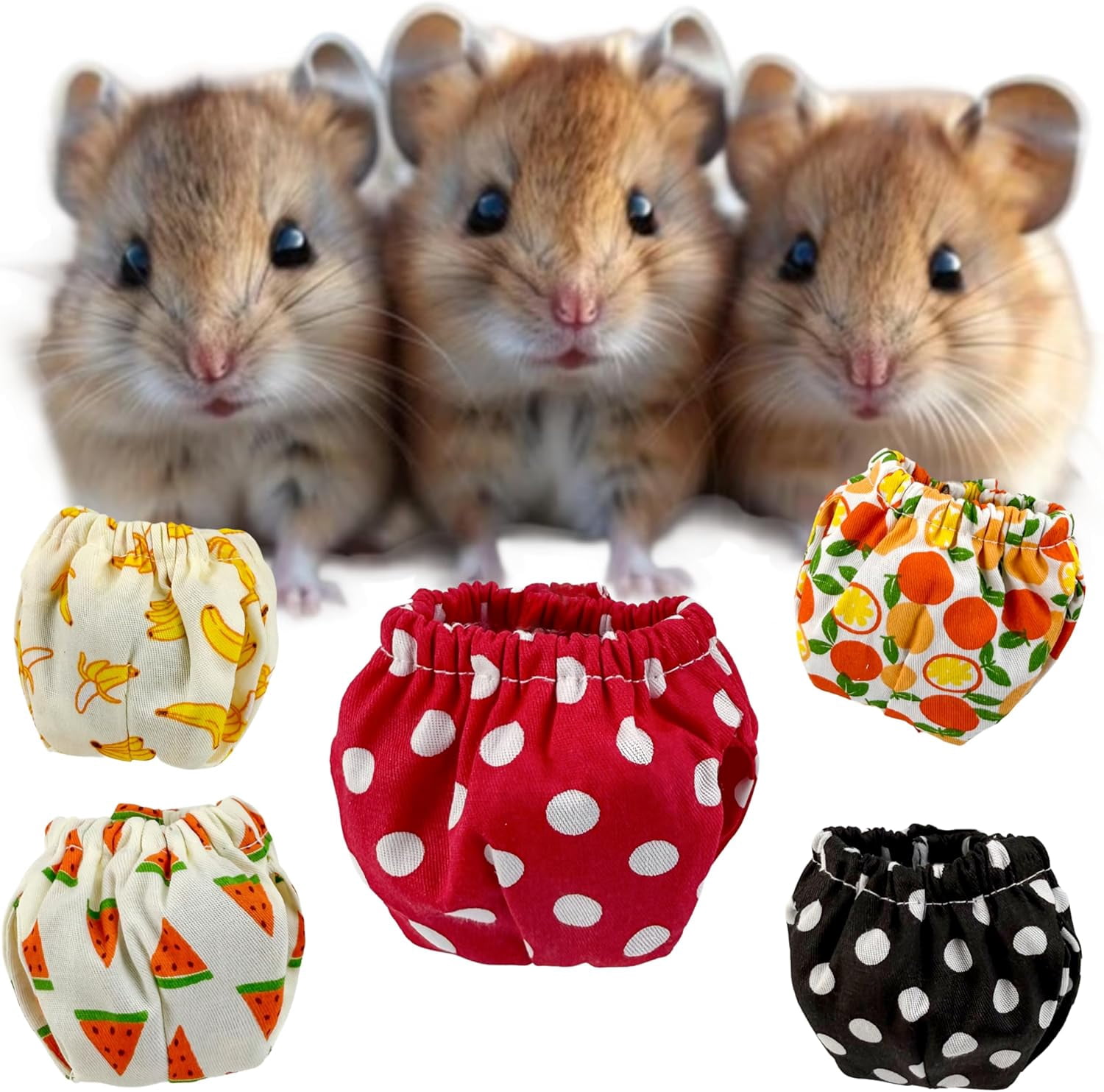 Adjustable Sugar Glider Diapers 5PCs Cute Reusable Washable Nappy Cloth ...