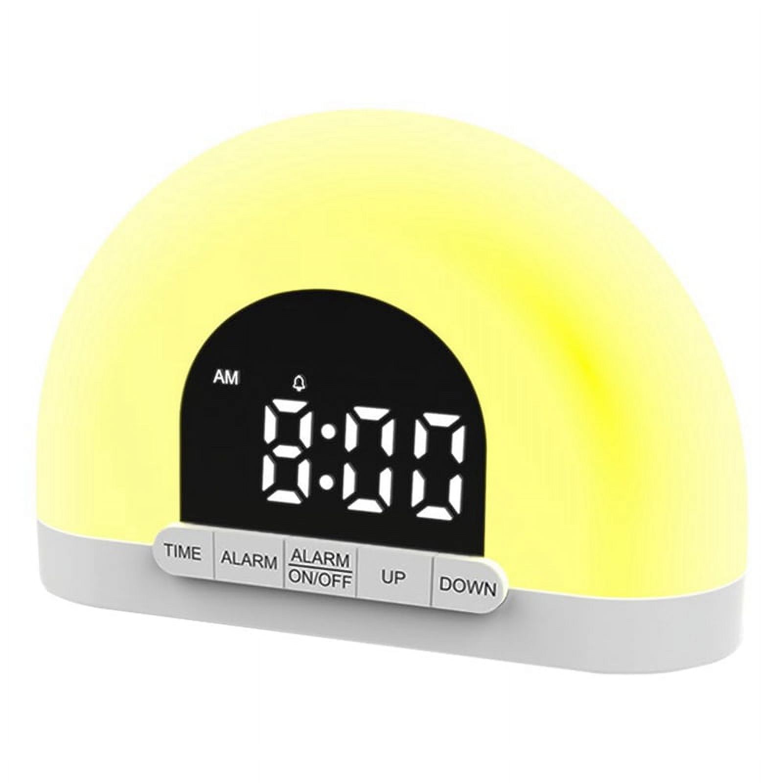 Adjustable Sunrise Alarm Clock for Heavy Sleepers,Wake Up Light Sunrise ...